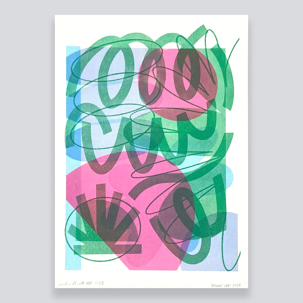 Pond - A3 Riso Print by Caroline Dowsett – UNITOM