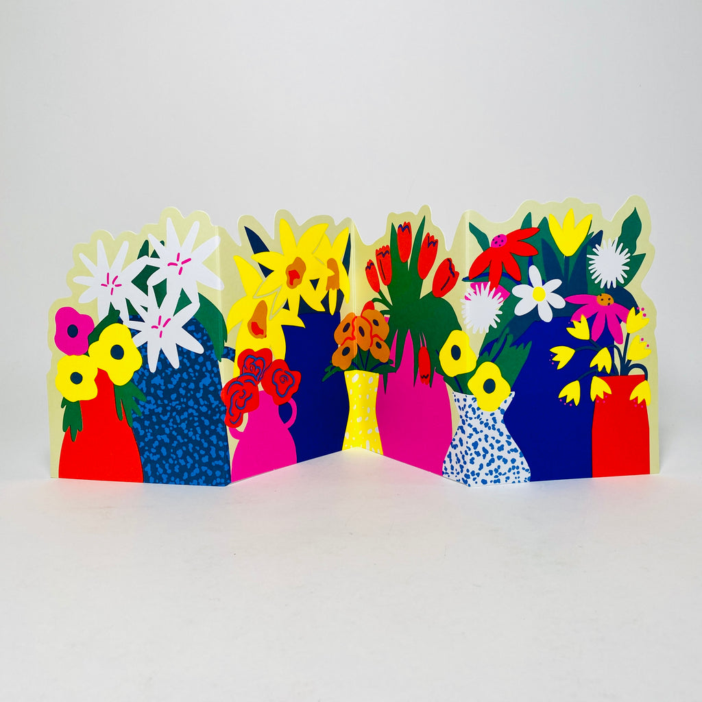 Flowers Concertina Card - Lagom Design Card – UNITOM