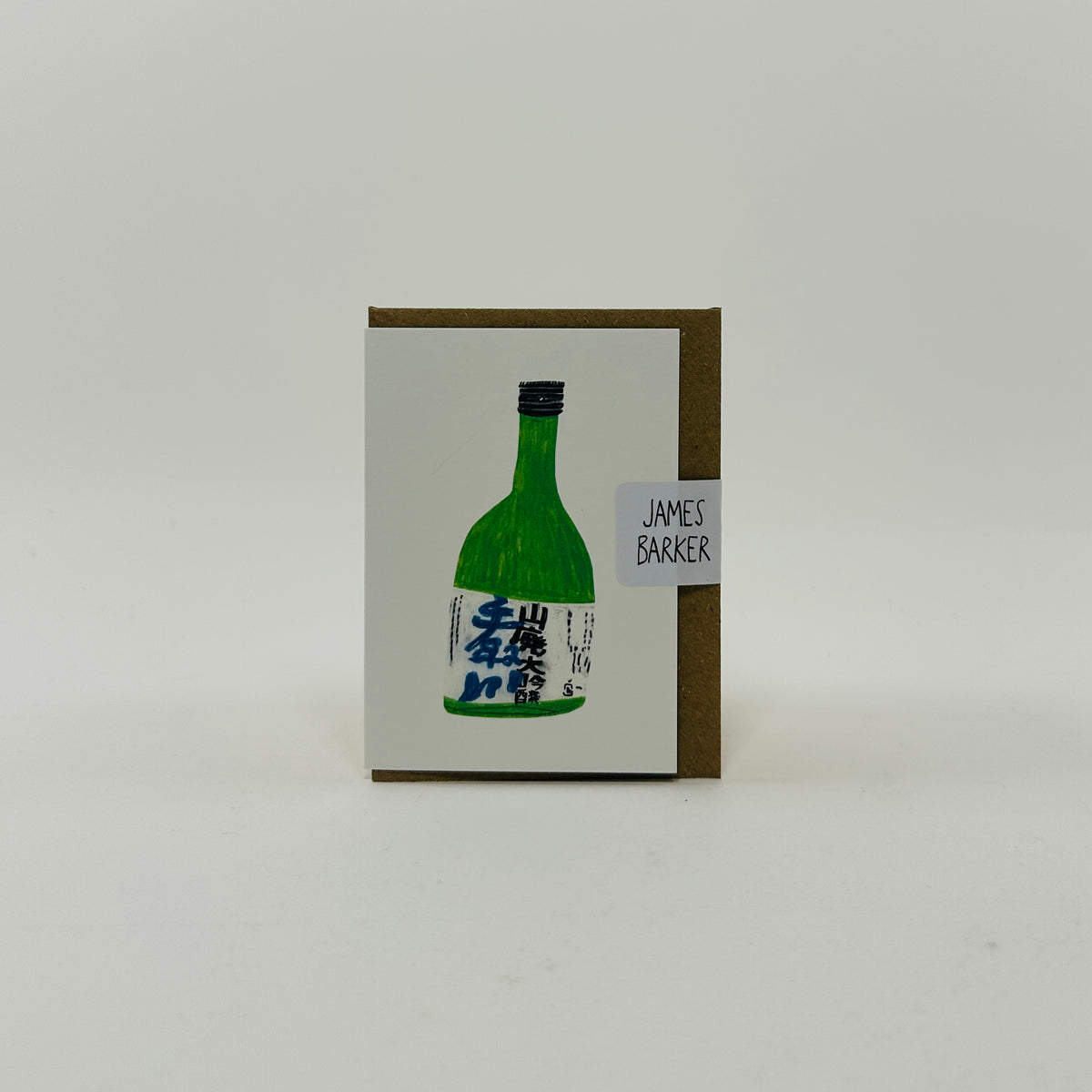 Mini Green Sake Bottle - James Barker Card – UNITOM