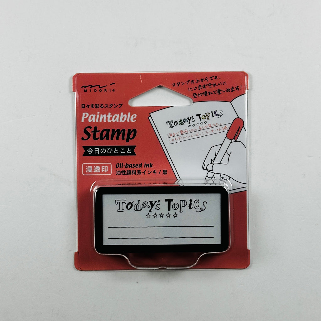 Today's Topic - Midori Pre-inked Stamp – UNITOM